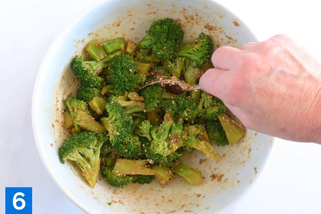 Japanese Broccoli Gomaae | Soya Eats