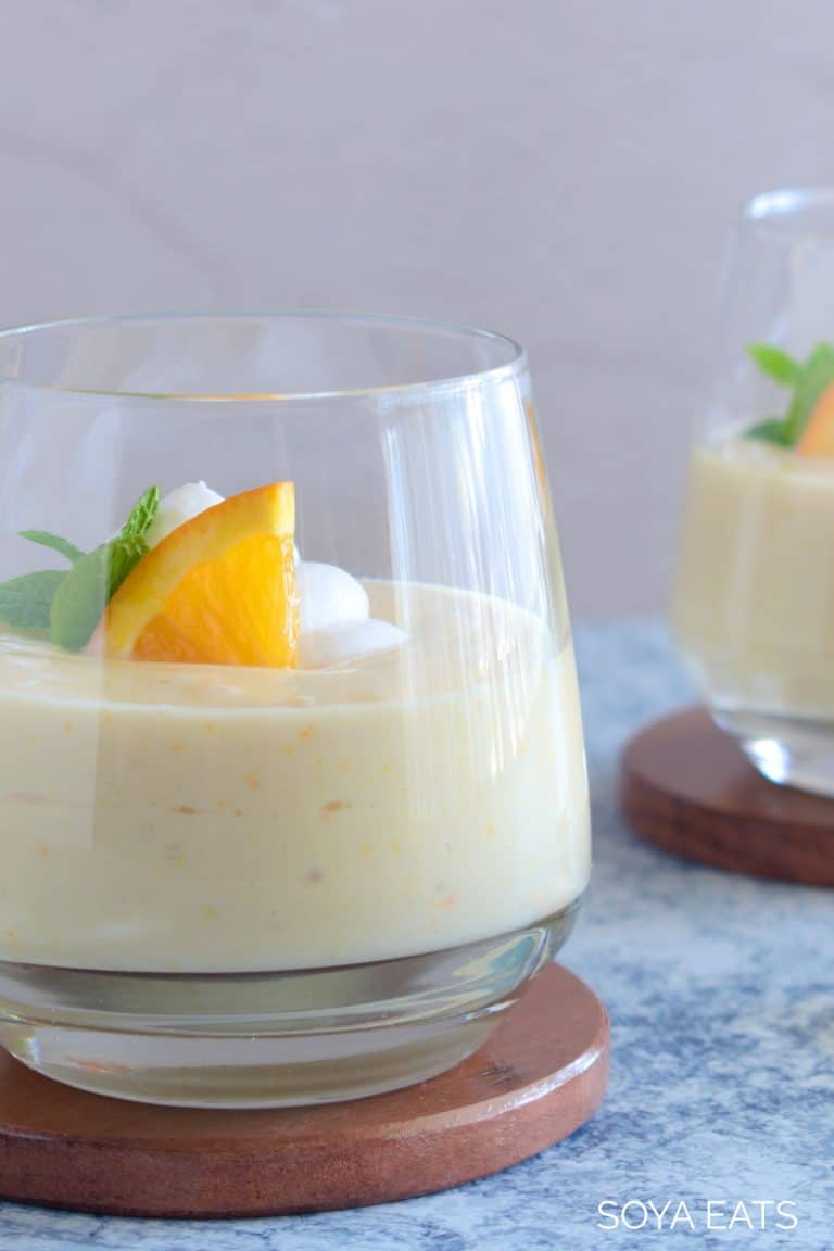Silken Tofu Orange Pudding Dessert | Soya Eats