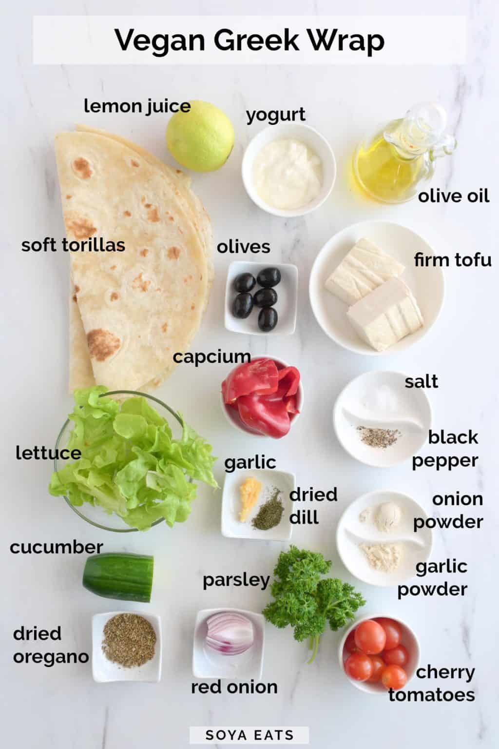 Vegan Greek Wrap | Soya Eats